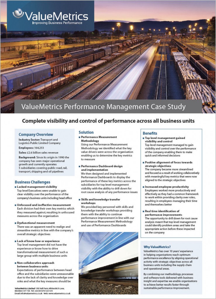 Case Studies | ValueMetrics