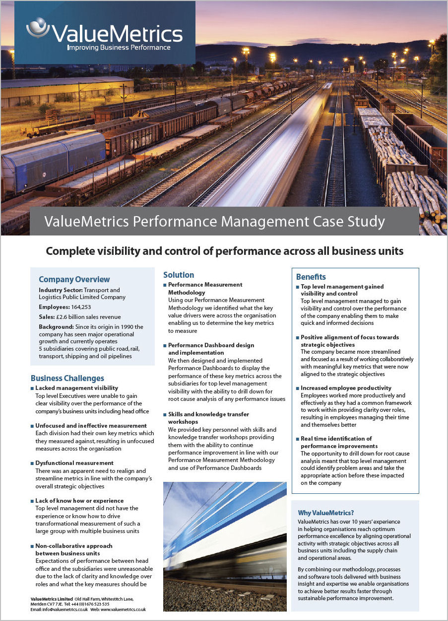 Case Studies | ValueMetrics