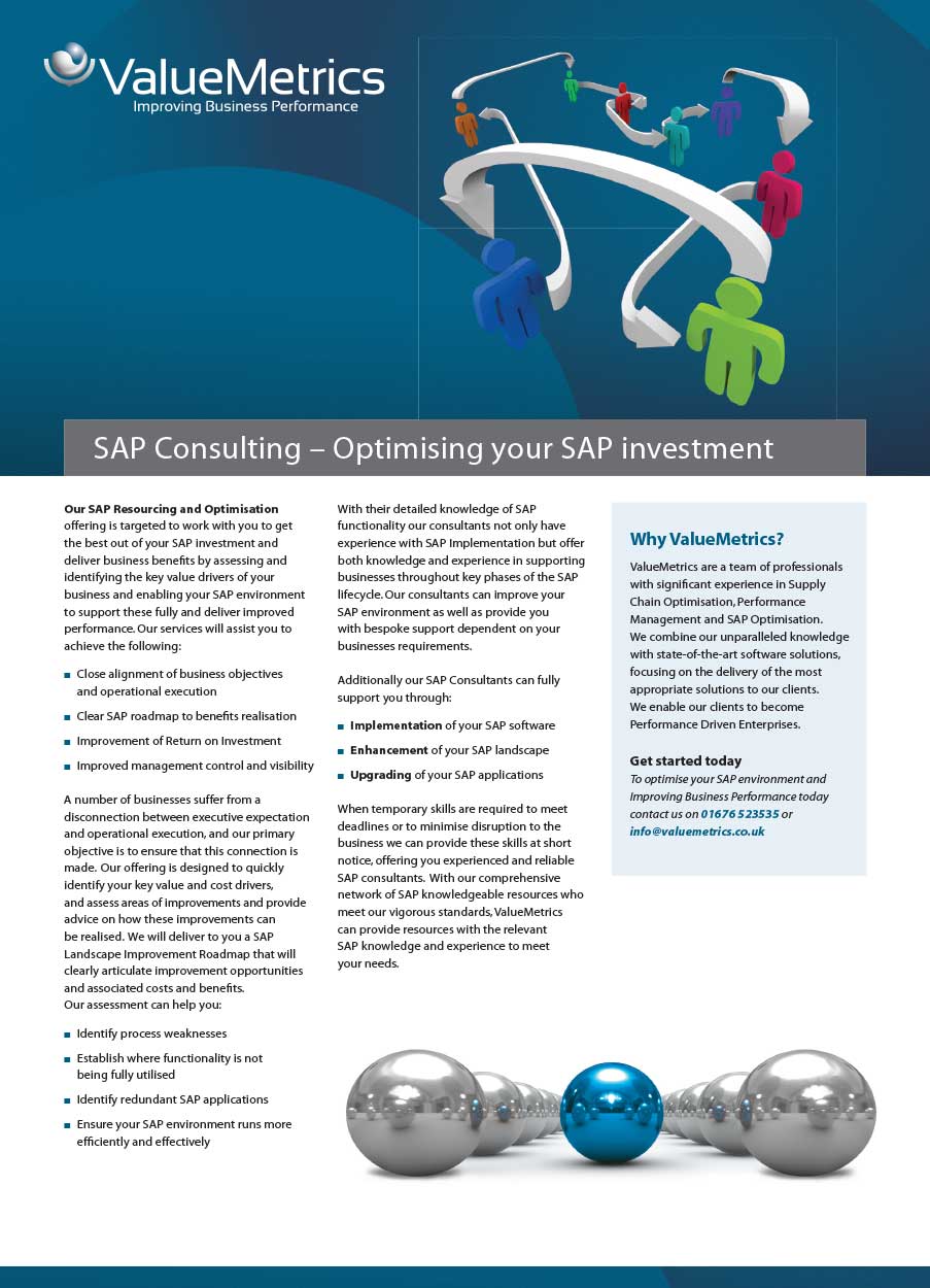 Brochures | ValueMetrics